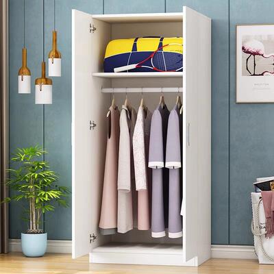 两门挂柜木质家用卧室出租房小户型可62046包定欧阳台储物式简易