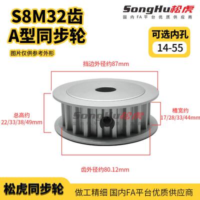 EBL61-S8M400-32-A-N-d14至50孔EBL61-S8M400-32-A-N-d23同步轮