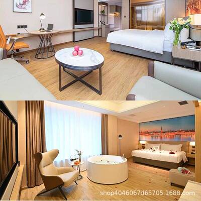 维店也纳酒家具宾馆床寓客房公民宿标间全套ACN单双人床酒店五家