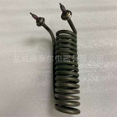 圆圈螺旋形加热管 Incoloy800发黑处理高温加热管 干烧高温电热管