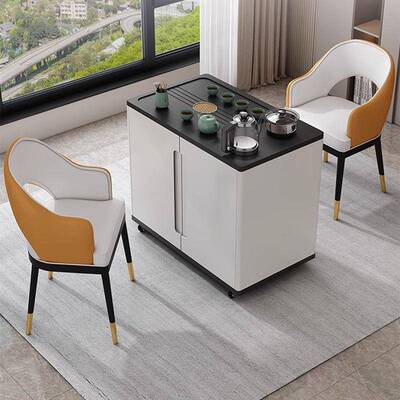 移动茶轻桌边柜家用阳台茶茶台型NLS旋转车客厅沙发边茶几奢茶水J