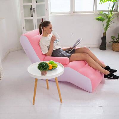 单植绒气沙发成ECB人充气充沙发可躺可睡人懒沙发人充气躺椅休闲