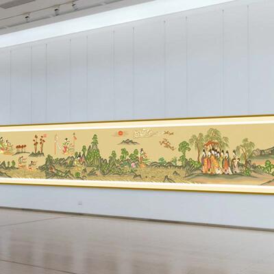 洛赋十ERZ字绣线绣2025神厅古典中式新款客古风画挂线绣手工自己