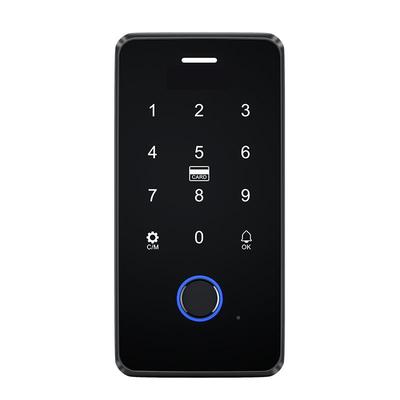 室外防水指纹门禁F20s系统一力体机磁锁电插锁套装玻刷密卡码璃门