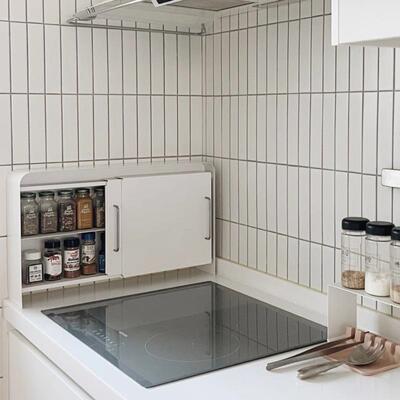 厨房盐调味罐纳盒调料置物架收家调用味料收纳SCLS佐料油盐酱醋架