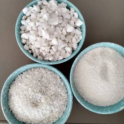石英砂肌理砂画用超白石英砂水处理滤料石英砂黄色石英砂