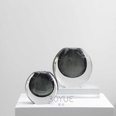 轻奢现样板XY77001间酒店西餐仿真花约艺琉璃彩代色花瓶创意厅简