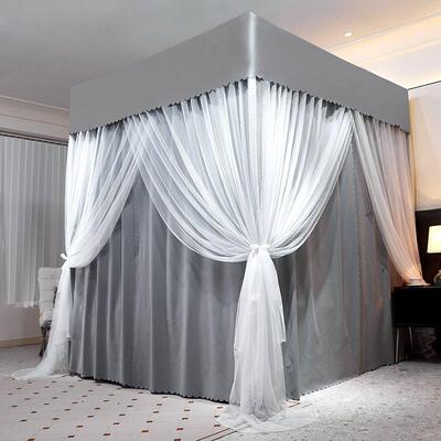批加厚遮光床幔床米帘公风蚊封闭挡风保暖主防尘1F97T5HHT.51.帐8