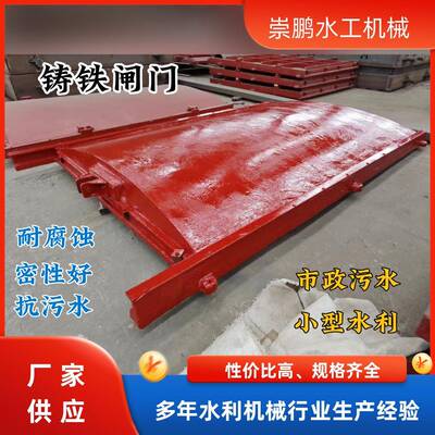 双向止水铸镶铜体闸门铸EZW铁闸门形方形圆闸铁门渠道手动一闸门