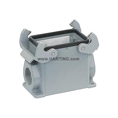 HARTING923241003202532A表面安装双扣侧出1M25底座浩亭外壳