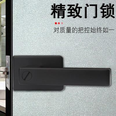 通用执小长方形手极窄平开1玻-璃门锁1012MM钛1铝合金锁卫生间68