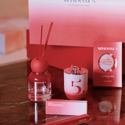 【38焕新周】WHOOM 5.香薰蜡烛无火香薰礼盒室内淡香持久留香女生