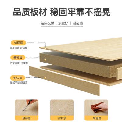 书舍架桌简易宿多办公桌层架面子收纳置物架卧sj45686室学生小型