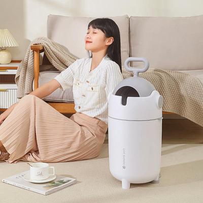 家学用尿不圆湿垃圾桶大容量形人4574桶静音开合卫生间工力把手纸