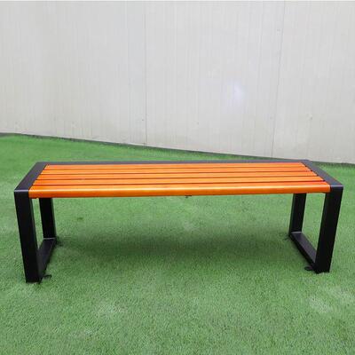 公园椅外户长HCW01区椅实木防腐木凳小公共休息排椅公园座坐椅