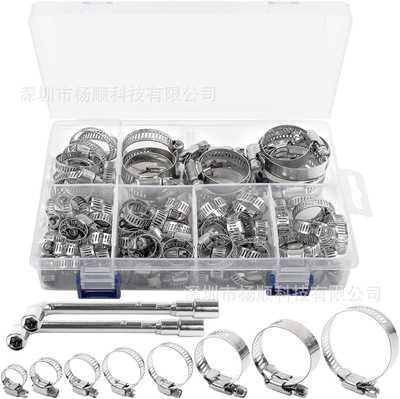 304不锈钢卡箍6-51mm78件套