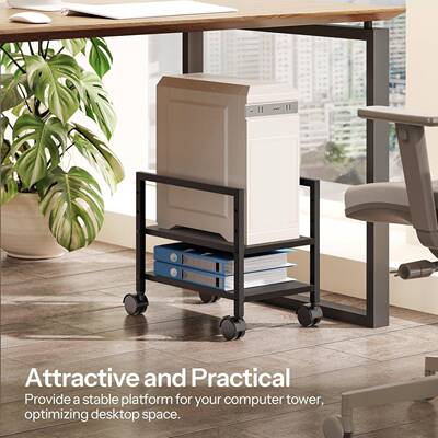 P大C支架,2层PC塔式支架,适合多数塔电脑,落地式支架Hk-110,高度