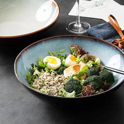 感汤碗家用陶瓷大号面碗水煮鱼大盆碗水果沙拉碗酒店餐具KS