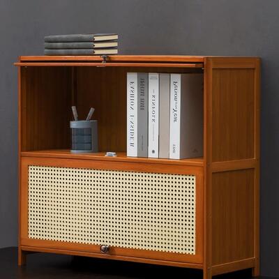 桌面上架置物架落地收书柜示儿童纳卧室客ELO厅简易展架靠书墙多