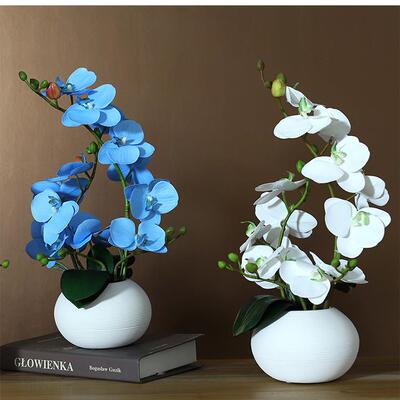 蝶蝴宏海1002饰兰仿真假花轻奢高代端摆设现简约家居客厅桌面装花