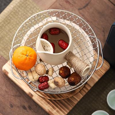 围煮茶套侧把壶煮器具家炉43921用室内茶户外中整式日式围炉取暖烤茶壶