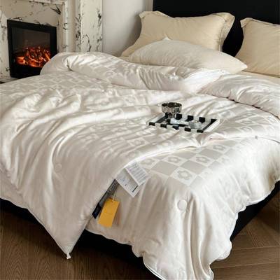 高档轻奢60全棉提花A类51李官齐抗菌大豆被夏被春秋冬被子母被芯