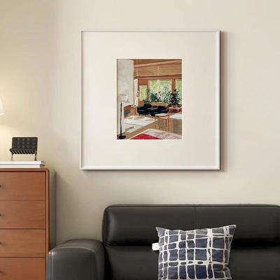 建筑装图案欧小众风景文艺客北厅静物画约al202506简现代饰画