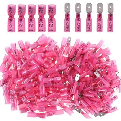 HMDD/HFDFD热缩端子绝缘公母对接插片插簧可ding制包装