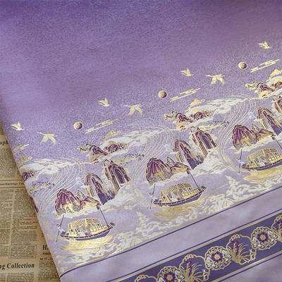 明制金丝服提花马面裙布料新中式汉色织妆花面马DX4422-2甲料