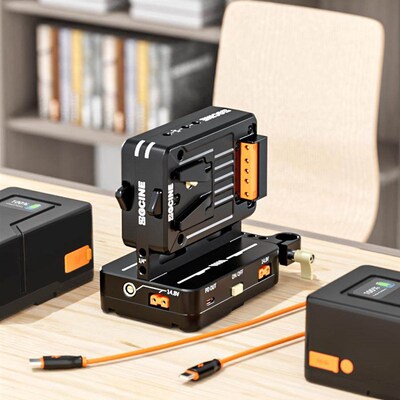 ZGCINE/正光 热切换V型扣板双V口电池扣板不间断供电系统VM-HS2