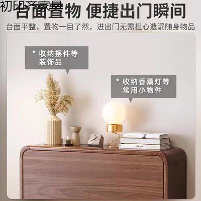 超薄翻70000斗鞋柜实木收纳省空小户鞋型简易用架子家门口入户间