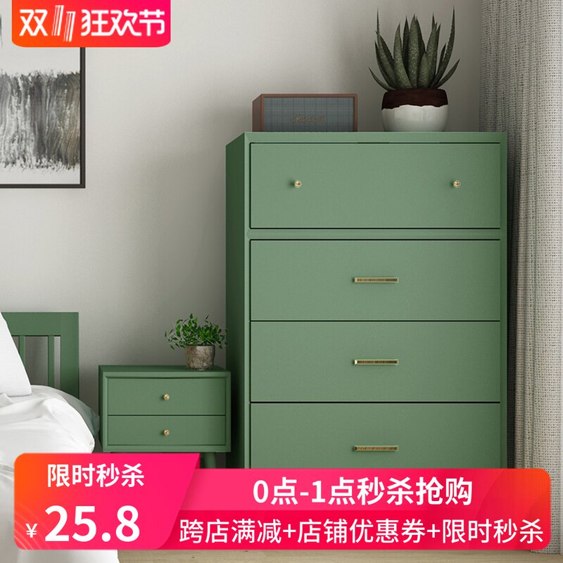 柜子贴纸墙纸自粘旧家具翻新复古绿色改色衣柜门橱柜壁纸装饰贴膜