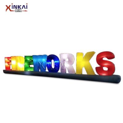 充气灯光字母气模 酒吧装饰字母LED灯光 firework英文充气模型