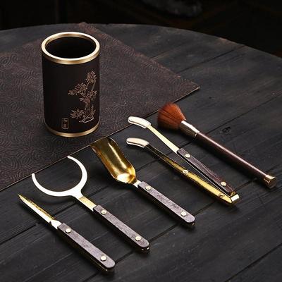 茶道六君电木21220夹套装功夫茶具配件大泡茶用品大全子茶刀茶全