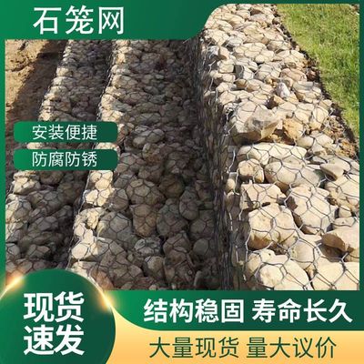 石笼网格宾网箱河道防洪汛固滨笼