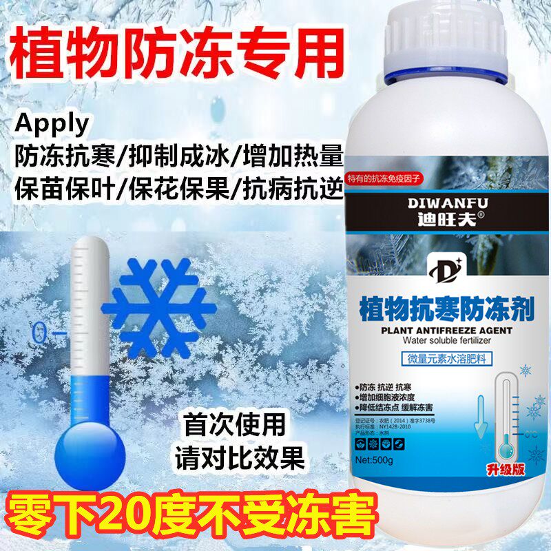 植物防冻剂抗寒防冻液果树冬季防寒抗冻剂蔬菜高脂膜抗低温倒春寒