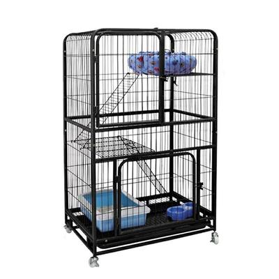 三层猫笼松管鼠珍PBT珠犬吉娃娃荷兰猪猫猫舍方房子窝宠物窝直厂