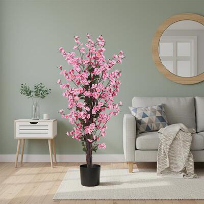 轻奢大型DS645454假花仿真客厅装饰扮家居装塑造料绢花盆栽花落地