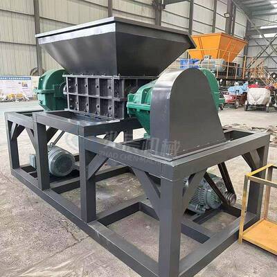 大GVO型工业金属彩瓦油漆桶双轴撕机动碎物钢粉骨头皮革木托盘碎