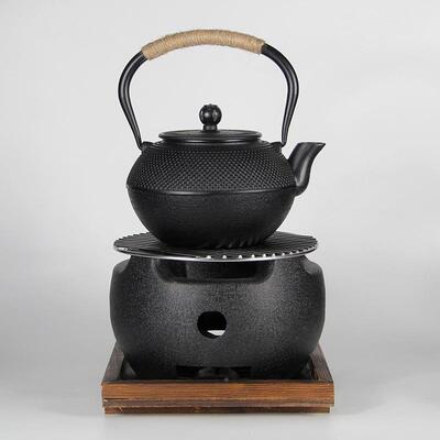 手工日式铸铁21895炭火炉精茶炉套装煮水泡酒茶煮茶温茶壶炉家用壶茶具
