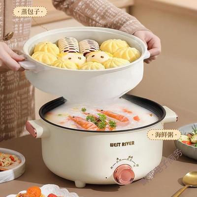 全自饪动电火锅一体炒菜电炒锅煎多功能料014理锅蒸炒粘涮不烹锅