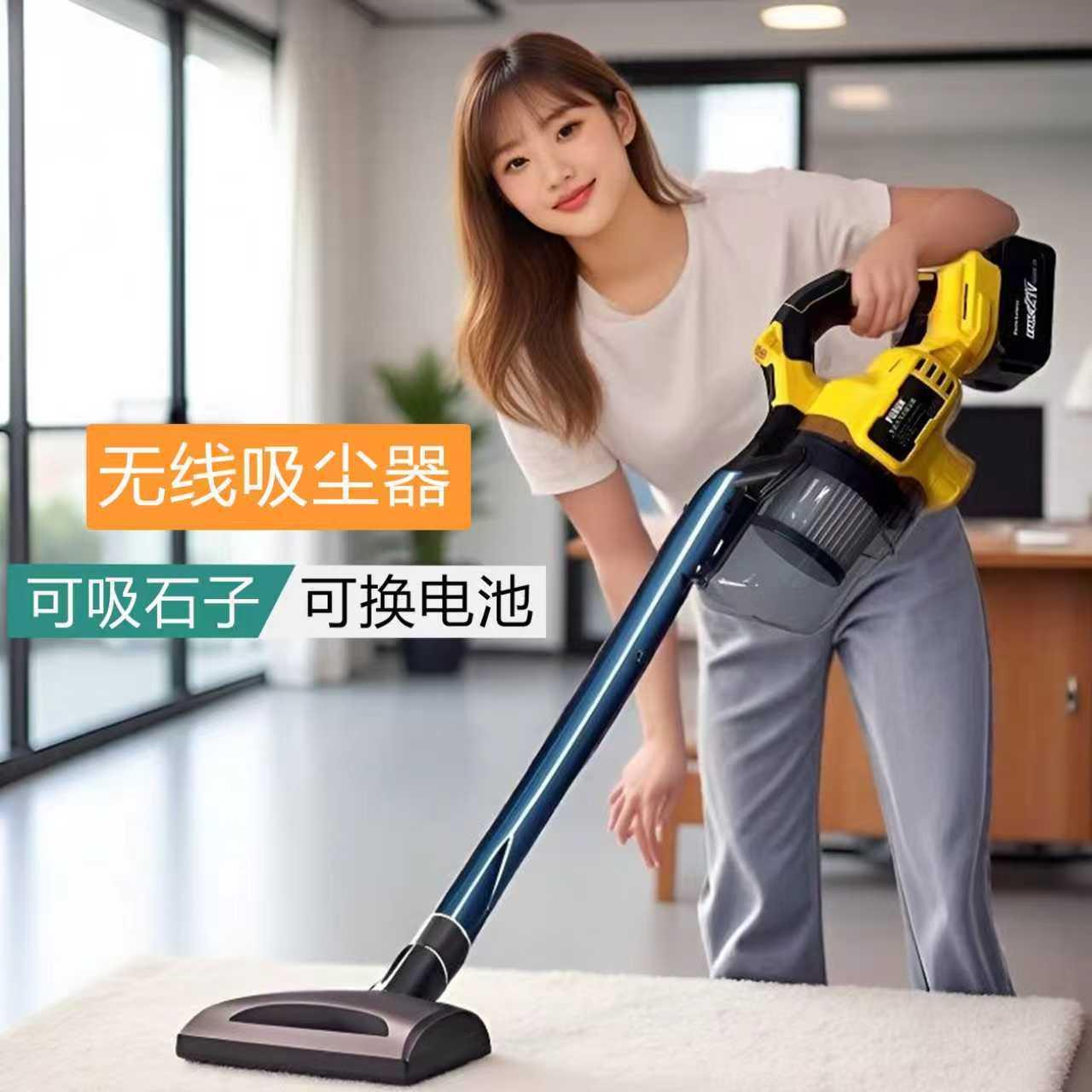 新款车载吸尘器大功率无线大吸力工业吸尘电机车用家用清洁器车用