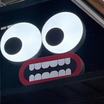 饰会转眼装睛的装饰眼创意灯具网红款大KYN树上会动转动大旋睛表