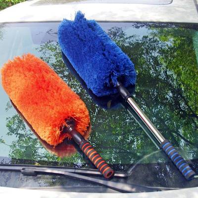 汽除尘掸掸扫子灰3436刷子洗车擦车拖把扫雪鸡毛软毛不掉毛车扫车