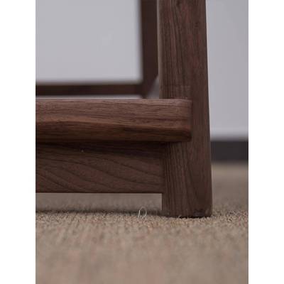 仿中式简约木椅官圈帽实椅黑胡桃木太师椅禅椅古打ZDU坐椅泡茶主