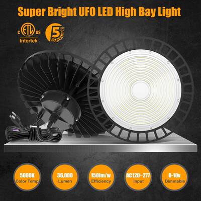 LE工矿UL认证XCL200W流明HighBDay商高业照明UFO厂房天棚高棚灯灯