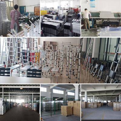 家用便携DLT工带钩缩梯便厂携降阁楼升挂钩梯电信伸靠墙登高单侧