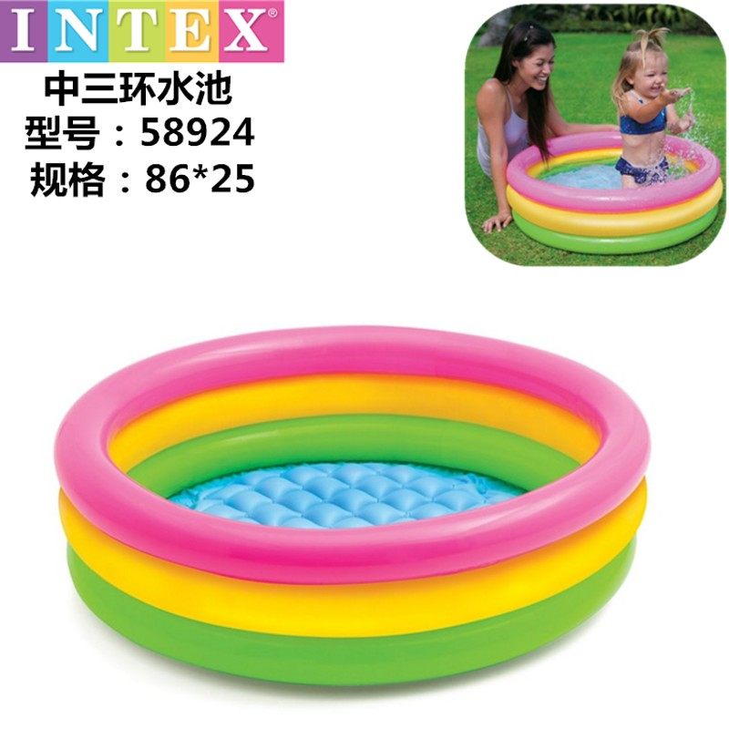 海洋球 宝宝洗澡盆 戏水玩具池钓鱼池 充气透明游泳池水池