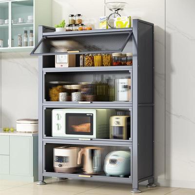 厨房置功物架落多SKG能碗餐边柜橱储物微地波炉柜多层家柜用收纳
