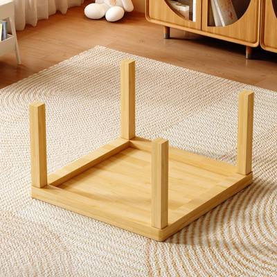 儿童学桌实木习方桌小方茶几原木方几家用正形DMV简约中式茶桌课